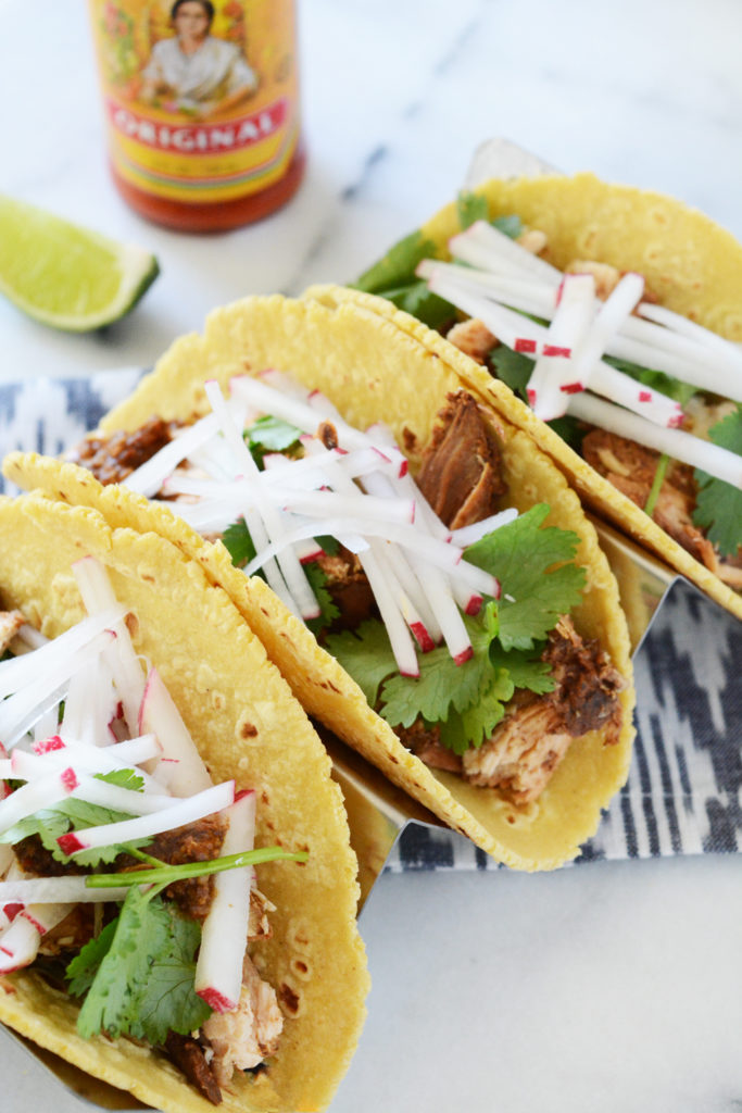 Chicken Mole Slow Cooker Tacos | Oleander + Palm