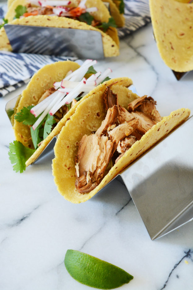 Chicken Mole Slow Cooker Tacos | Oleander + Palm