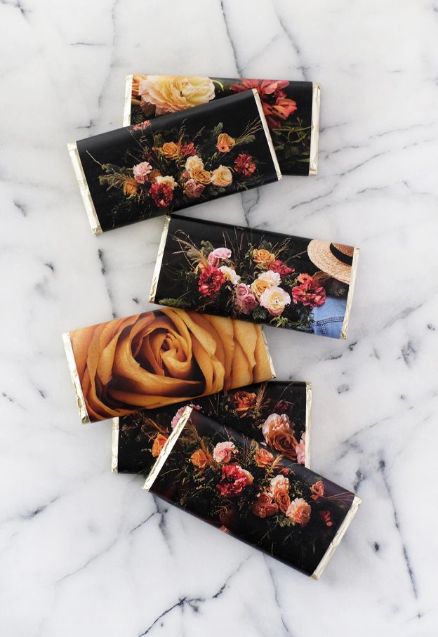 Printable Floral Chocolate Bar Wraps | Oleander + Palm