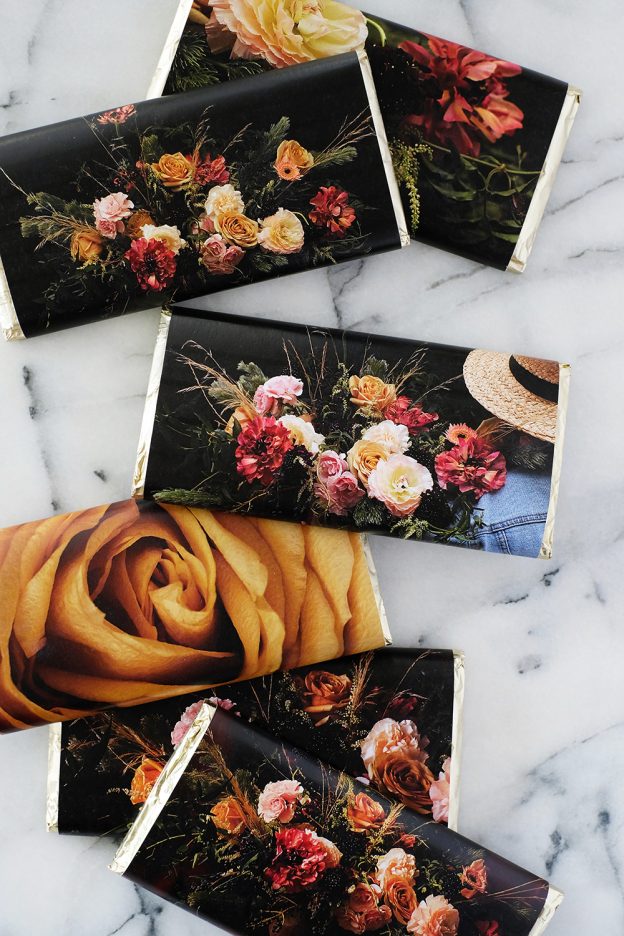 Printable Floral Chocolate Bar Wraps | Oleander + Palm
