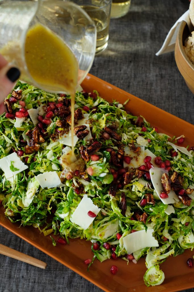 Festive Fall Brussel Sprout Salad | Oleander + Palm